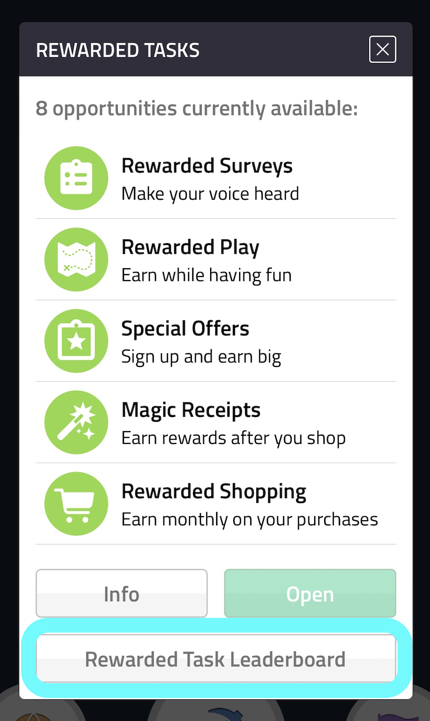 Big Task Completions – COIN App