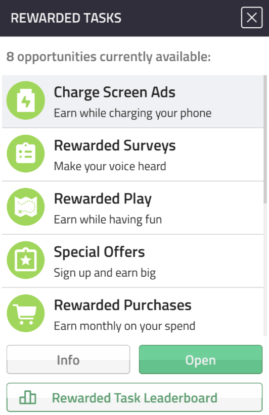 Charge Screen Ads (Android Only) – COIN App