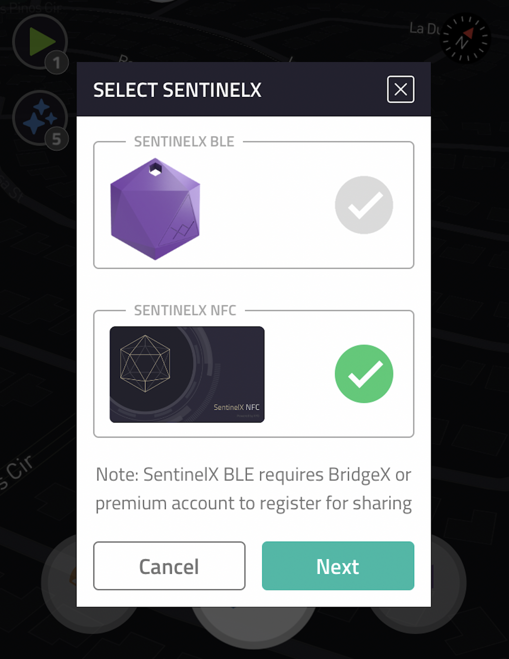 How to Pair a SentinelX NFC for SentinelX Sharing – COIN App