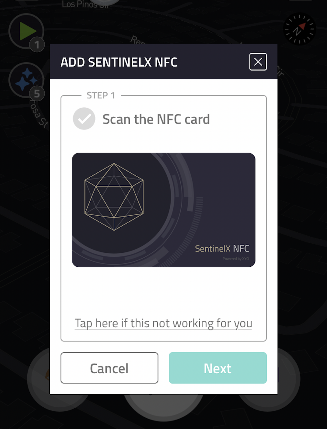 How to Pair a SentinelX NFC for SentinelX Sharing – COIN App